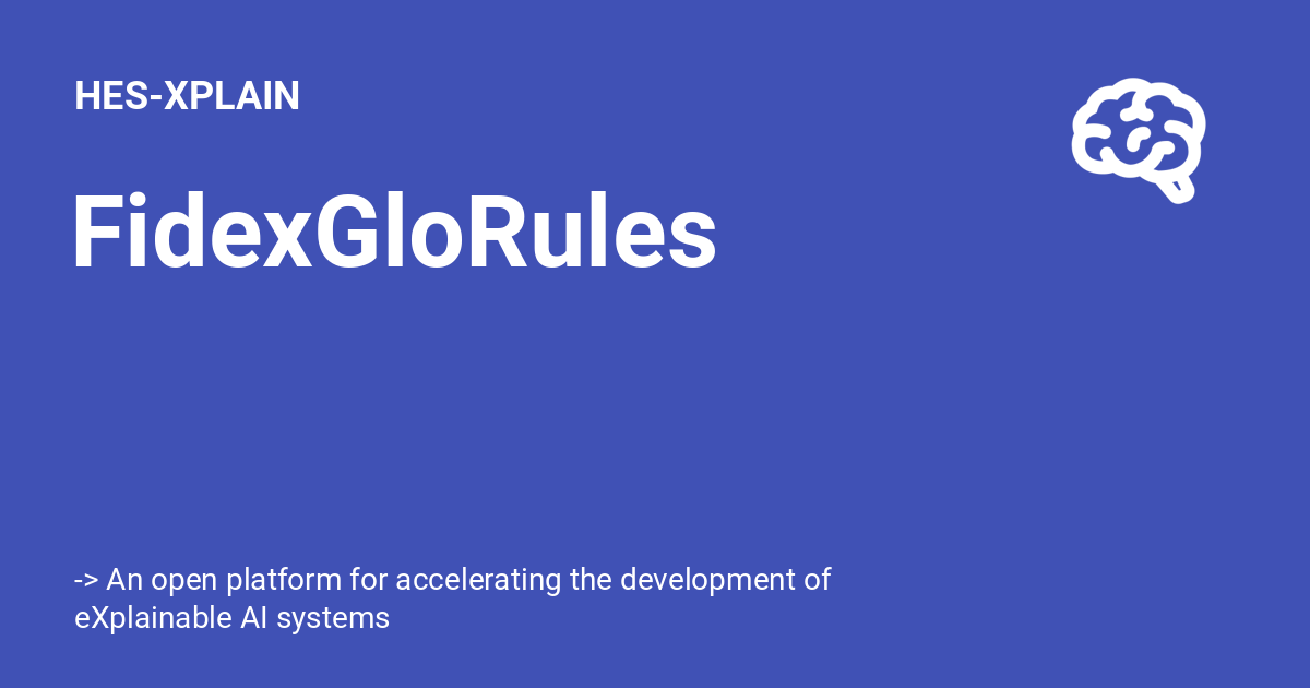 FidexGloRules - HES-XPLAIN