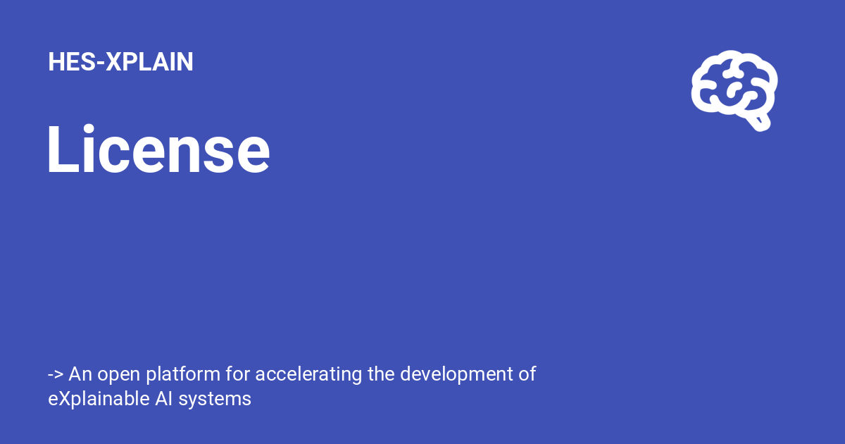 License - HES-XPLAIN